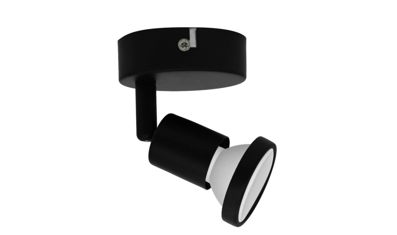 APLIQUE SIMPLE DIRIGIBLE SPOT 1XGU10 COLOR NEGRO - Electricidad e ...